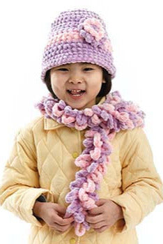 Girls Hat and Boa Scarf Pattern (Crochet) – Lion Brand Yarn