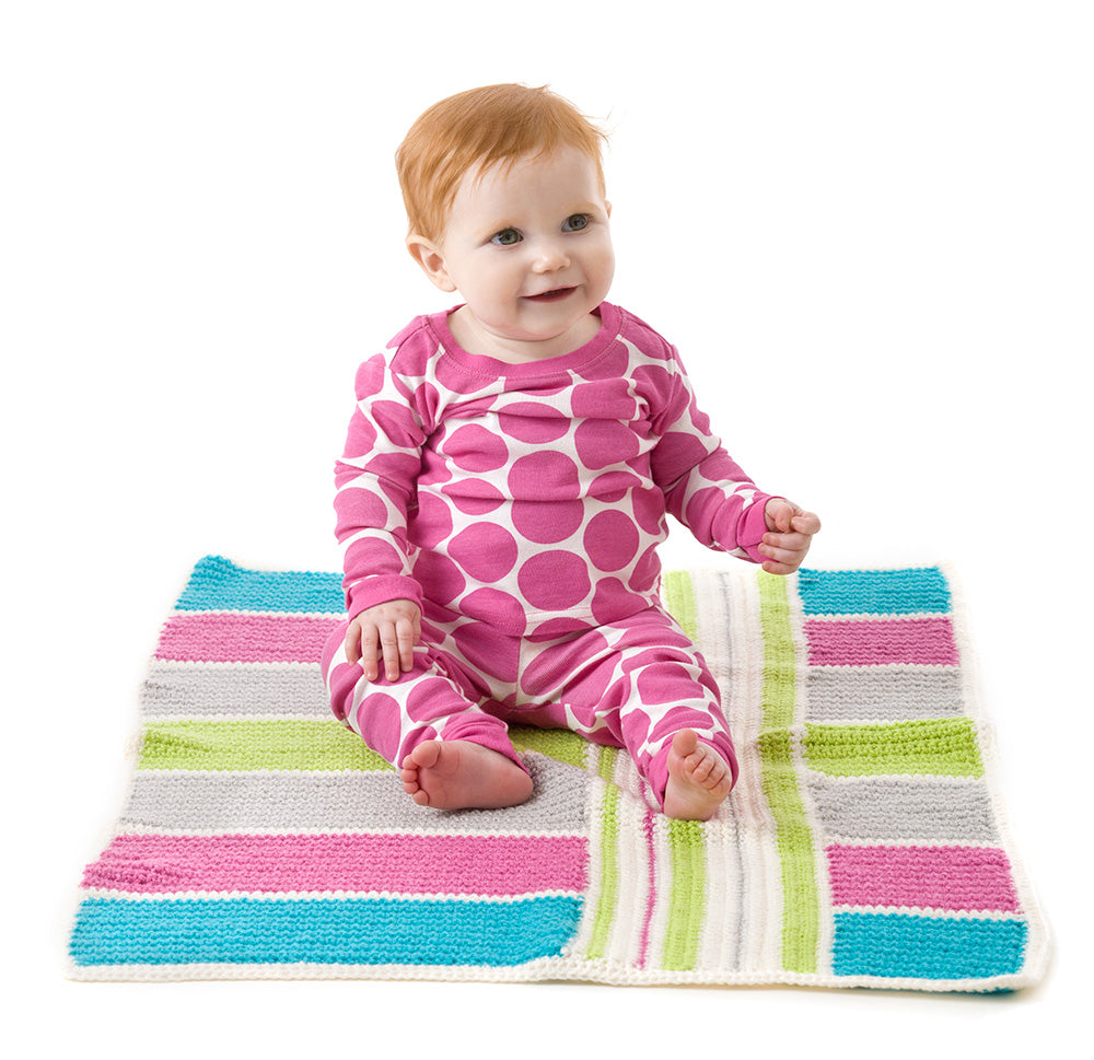 Graphic Baby Blanket Pattern (Crochet) - Version 1 – Lion Brand Yarn