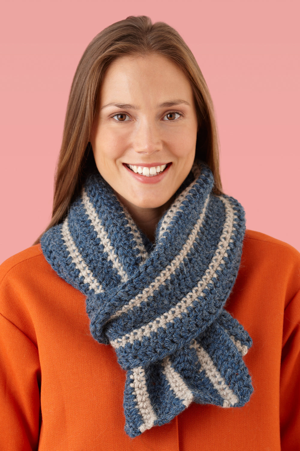 Horizontal Stripe Scarf Pattern (Crochet) – Lion Brand Yarn