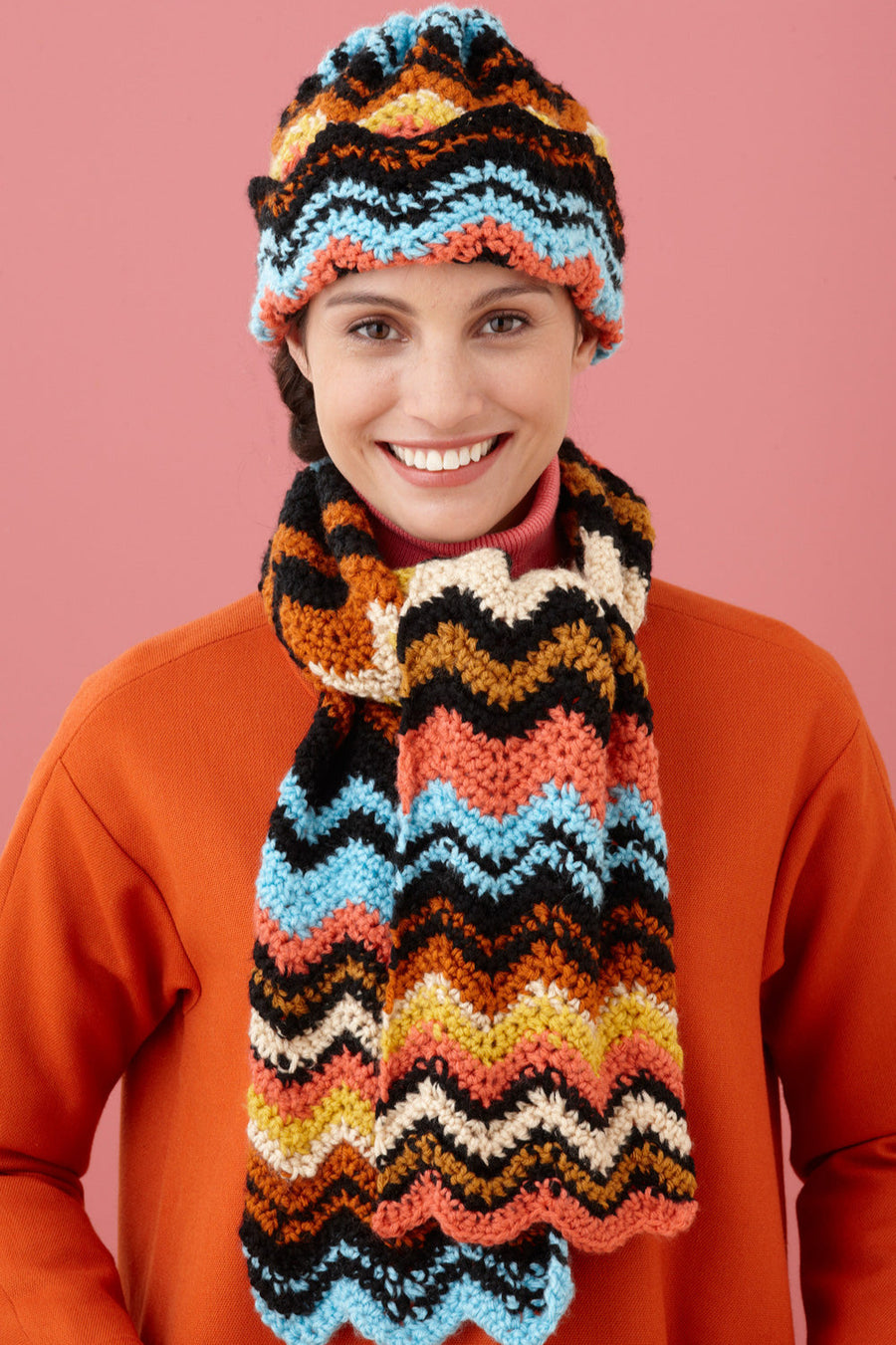 Iconic Ripple Hat And Scarf Pattern (Crochet) – Lion Brand Yarn