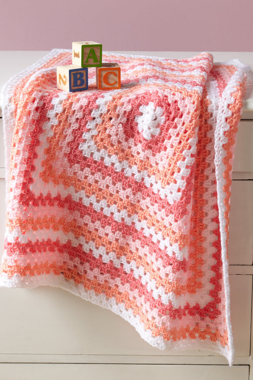 Marble Baby Throw Pattern (Crochet) – Lion Brand Yarn