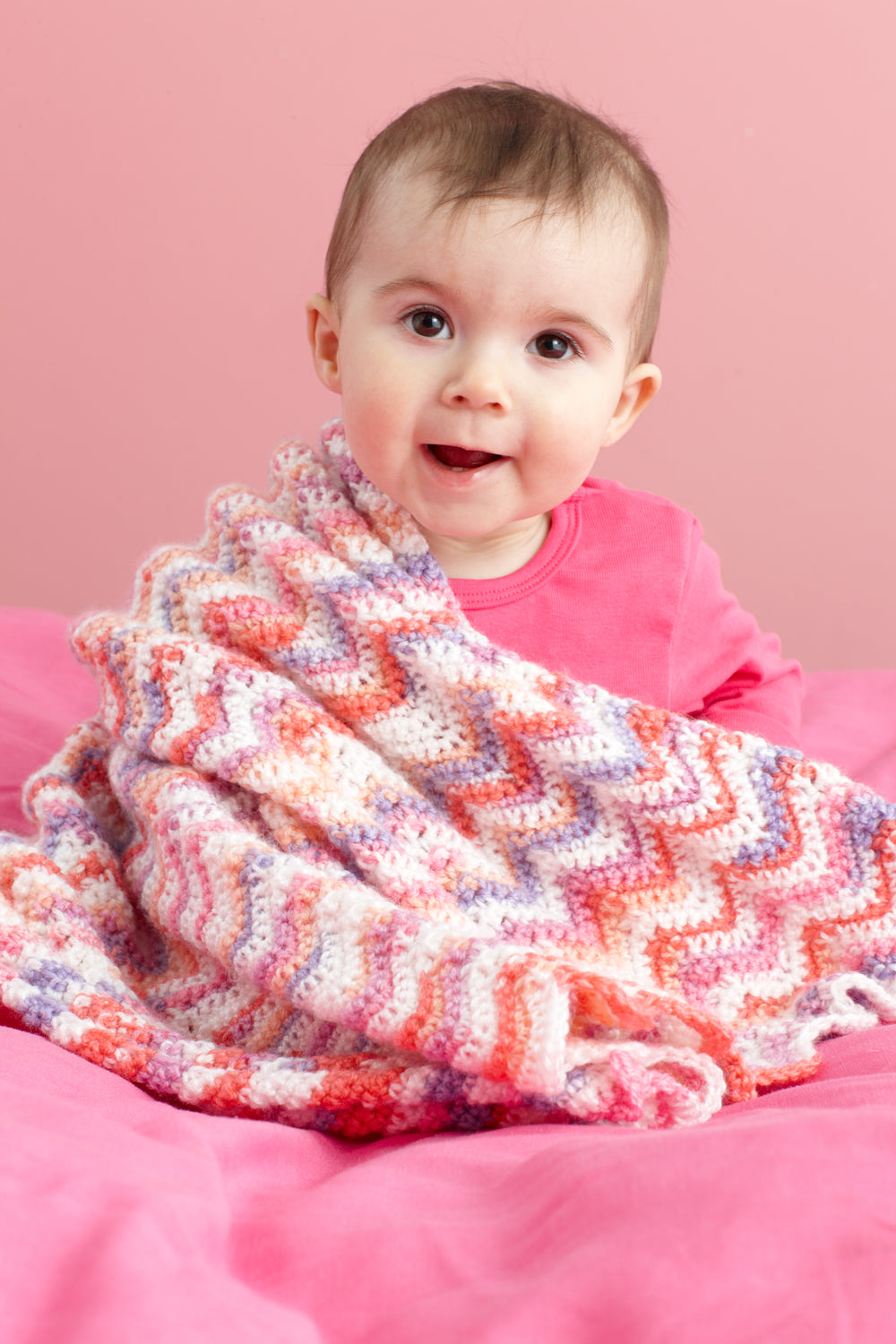 Ripple Baby Throw Pattern (Crochet) – Lion Brand Yarn
