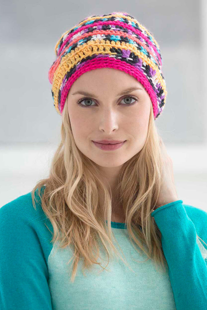 Sassy Slouch Hat Pattern (Crochet) – Lion Brand Yarn