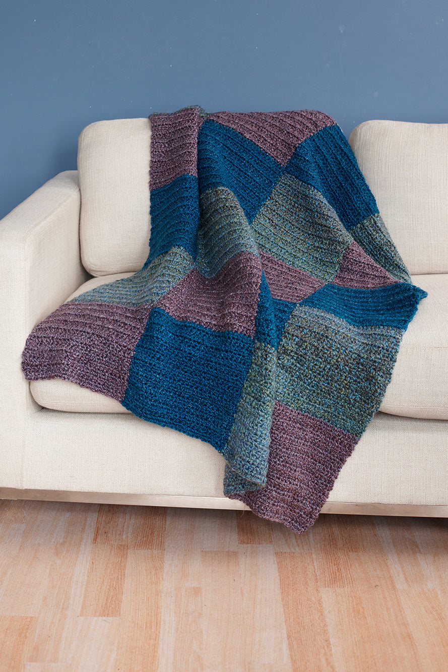 Square Deal Throw Pattern (Crochet) - Version 2 – Lion Brand Yarn