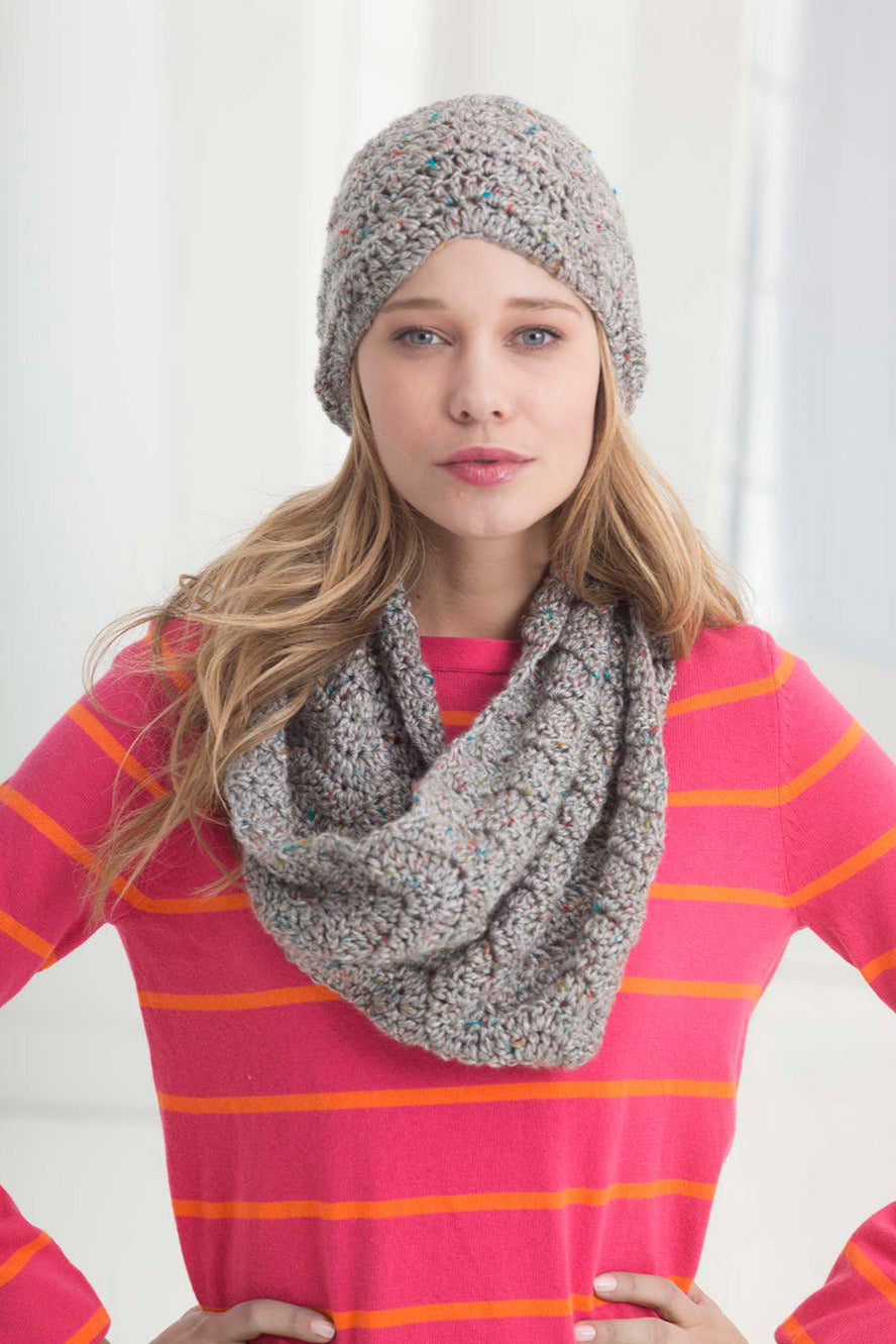 Wave Pattern Hat And Cowl Pattern (Crochet) – Lion Brand Yarn