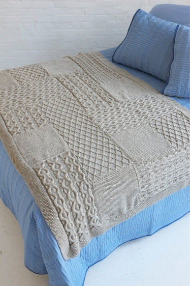 Aran Knit Sampler Afghan – Lion Brand Yarn