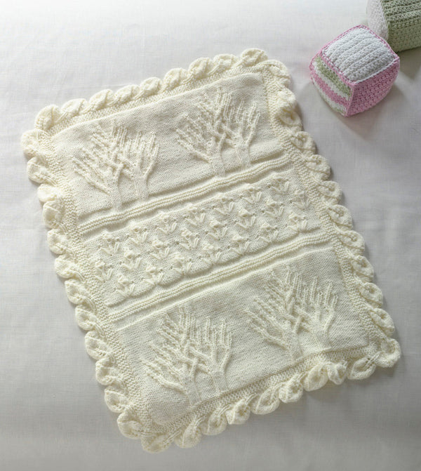 Baby Tree of Life Throw Pattern (Knit) – Lion Brand Yarn