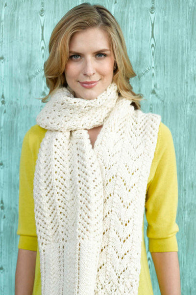 Barbizon Lace Scarf (Knit) – Lion Brand Yarn