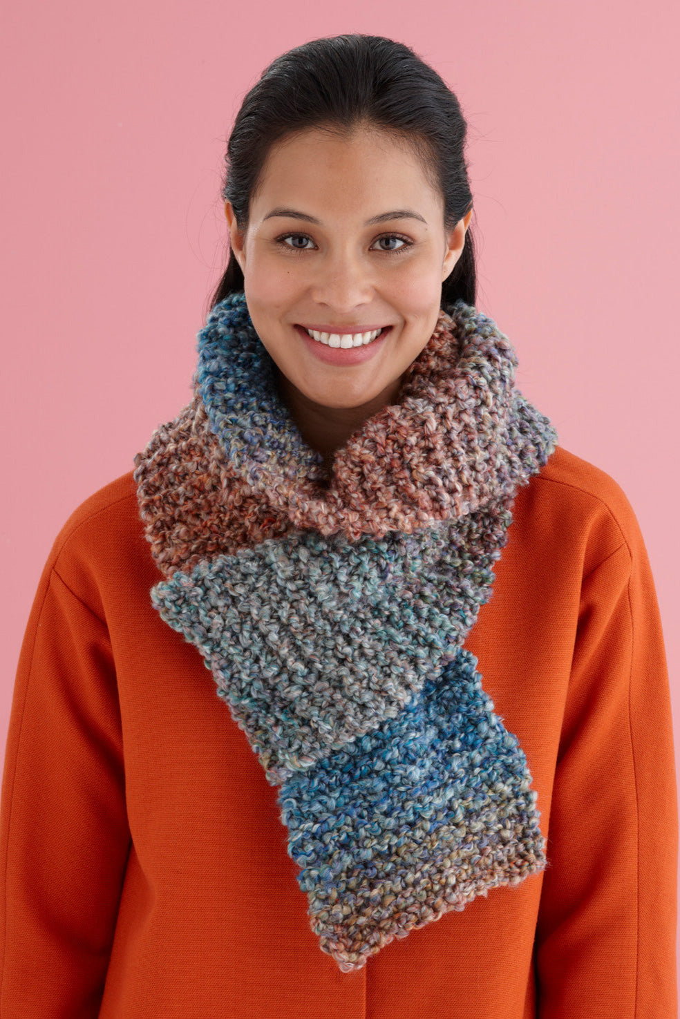Beginner One Ball Scarf (Knit) - Version 3 – Lion Brand Yarn