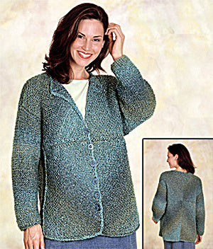 Diagonal Square Cardigan (Knit) – Lion Brand Yarn
