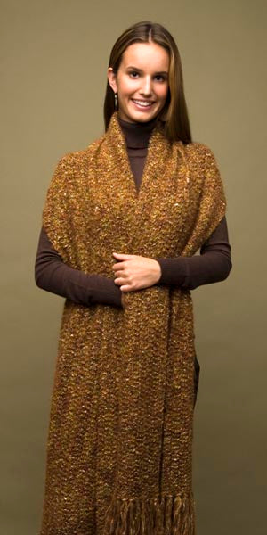 Elegant Comfort Shawl (Knit) – Lion Brand Yarn