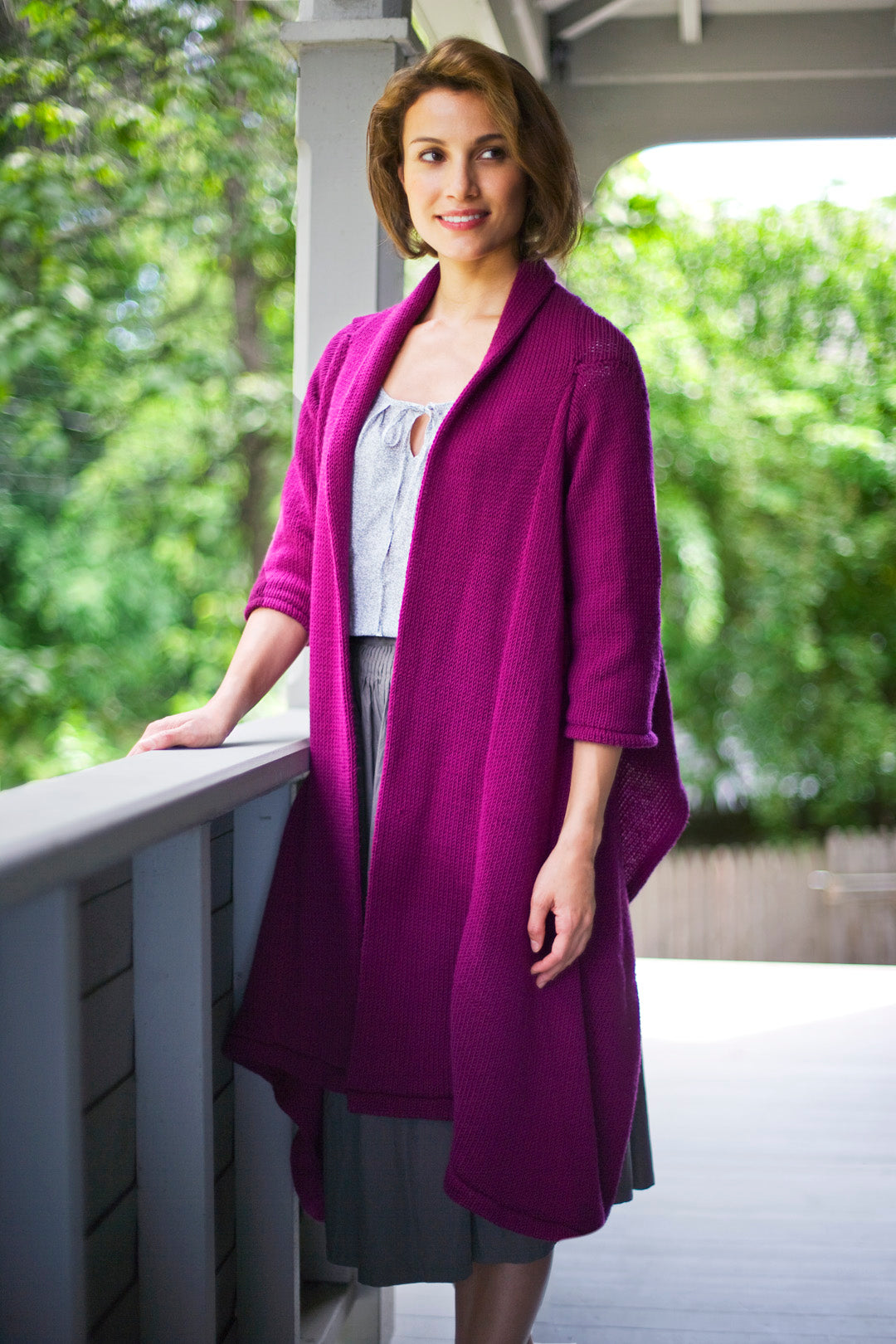 Elizabeth Wrap Cardigan Knit Lion Brand Yarn Elizabeth Wrap Cardigan Knit Lion Brand Yarn