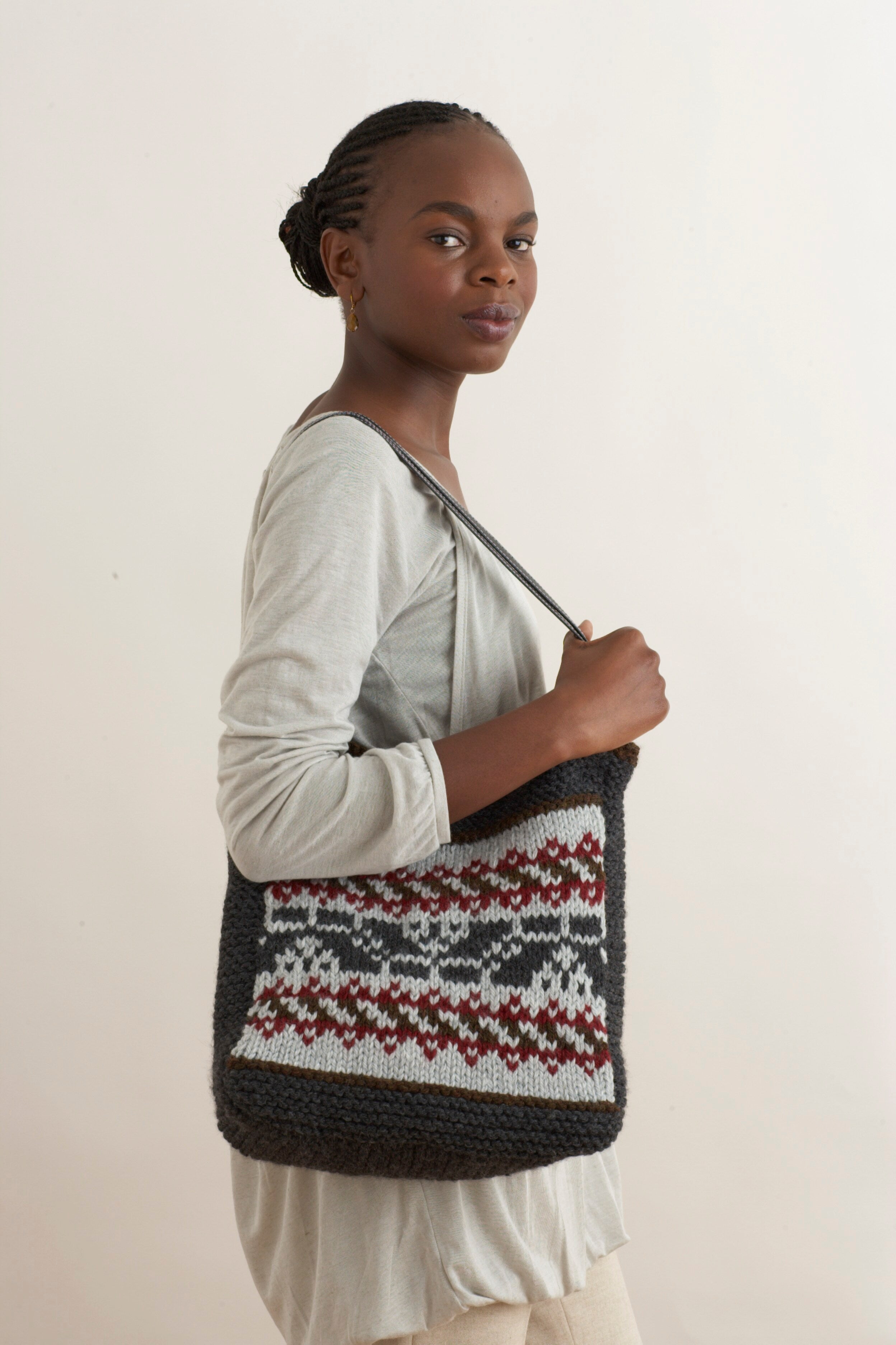 Fair Isle Tote Pattern (Knit) – Lion Brand Yarn