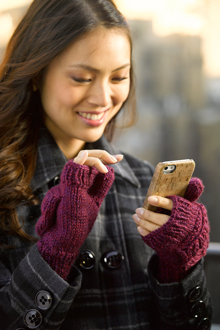 Flip Top Mittens Pattern (Knit) – Lion Brand Yarn
