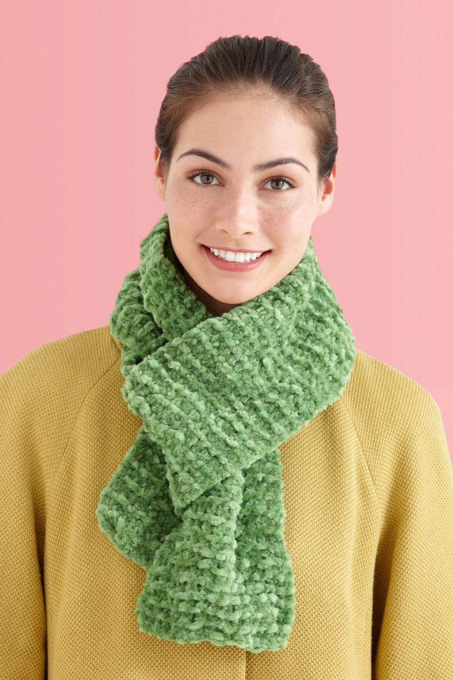 Garter Stitch Two-Ball Scarf (Knit) - Version 2 – Lion Brand Yarn
