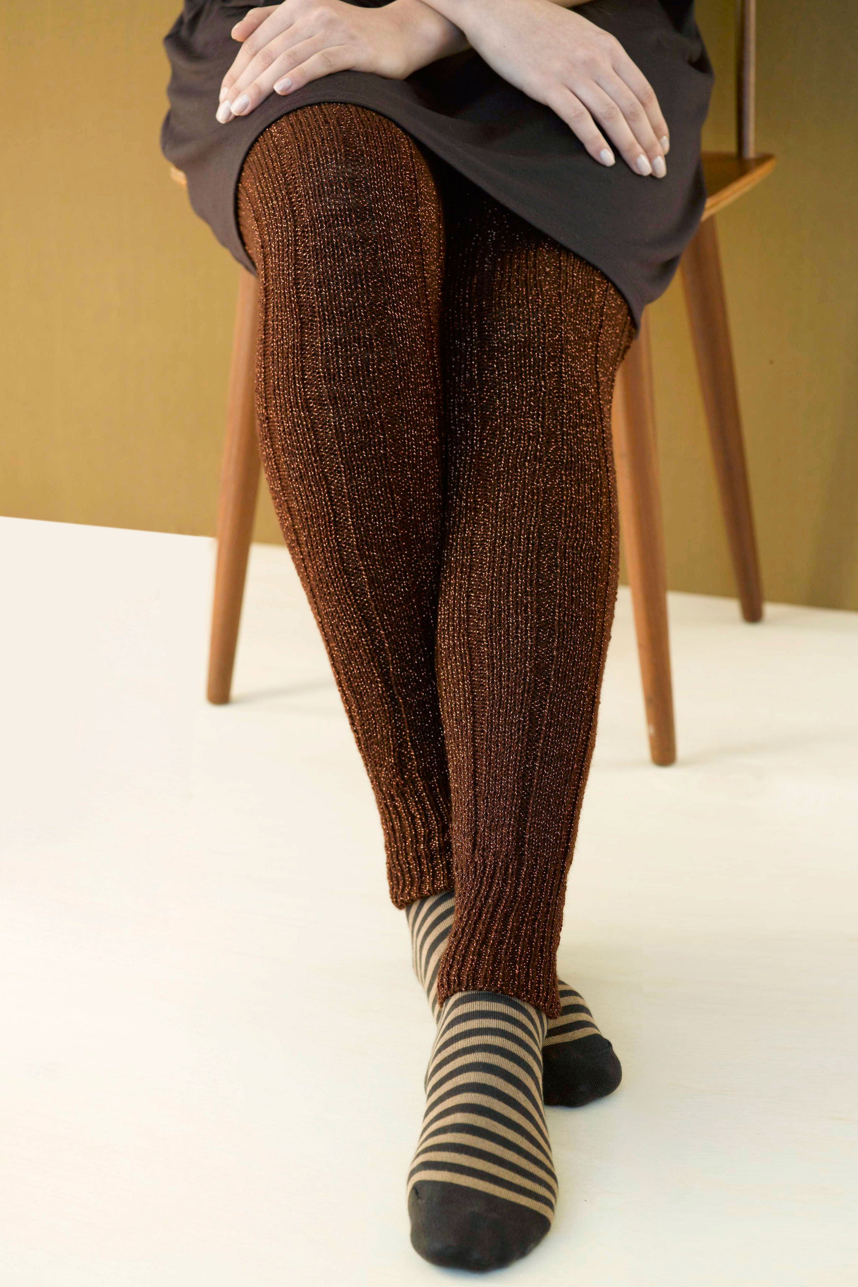 Glimmering Thigh Highs (Knit) – Lion Brand Yarn