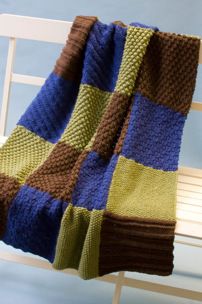 Knit Sampler Throw Pattern (Knit) – Lion Brand Yarn