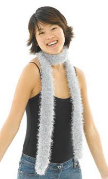 Knit Silver Tinsel Scarf Pattern (Knit) – Lion Brand Yarn