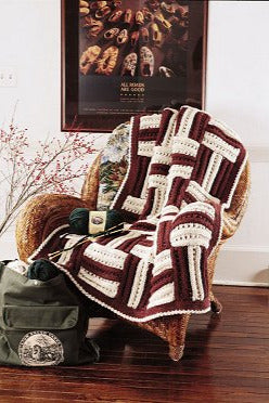 Knit Tiles Throw Pattern – Lion Brand Yarn