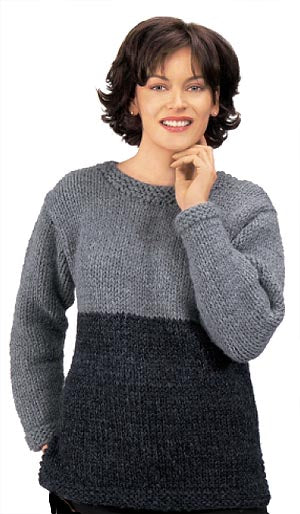 Knitted Two Tone Tunic Pattern (Knit) – Lion Brand Yarn