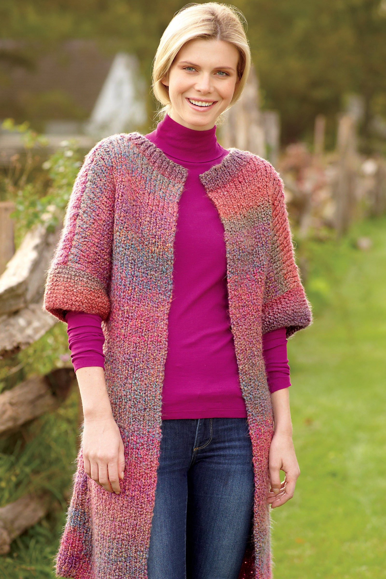 Long and Lean Jacket Pattern (Knit) - Version 2 – Lion Brand Yarn