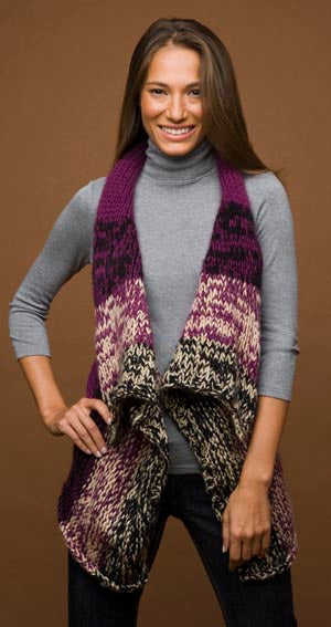 Rectangle Vest Pattern (Knit) – Lion Brand Yarn