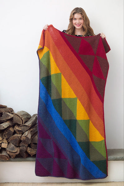 Shaded Colors Afghan Pattern (Knit) – Lion Brand Yarn