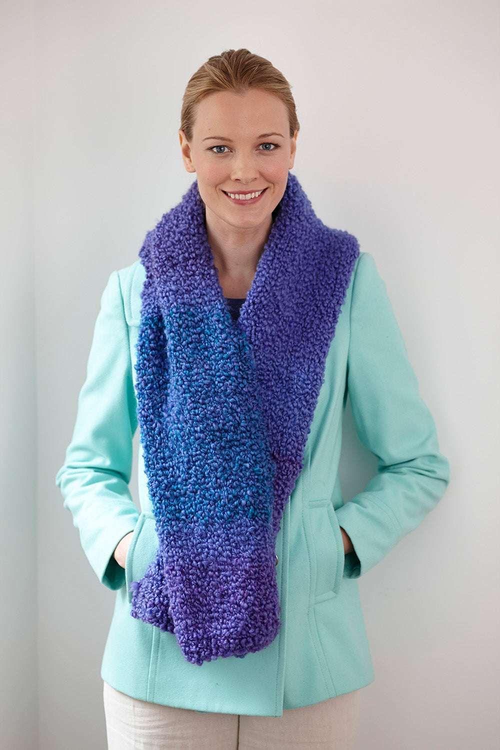 Beginner One Ball Scarf (Knit) - Version 4 – Lion Brand Yarn