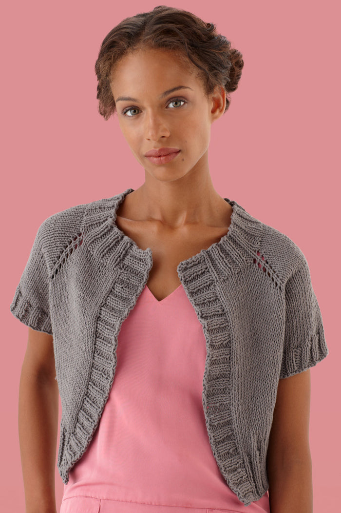 Simple Raglan Cardi (Knit) – Lion Brand Yarn