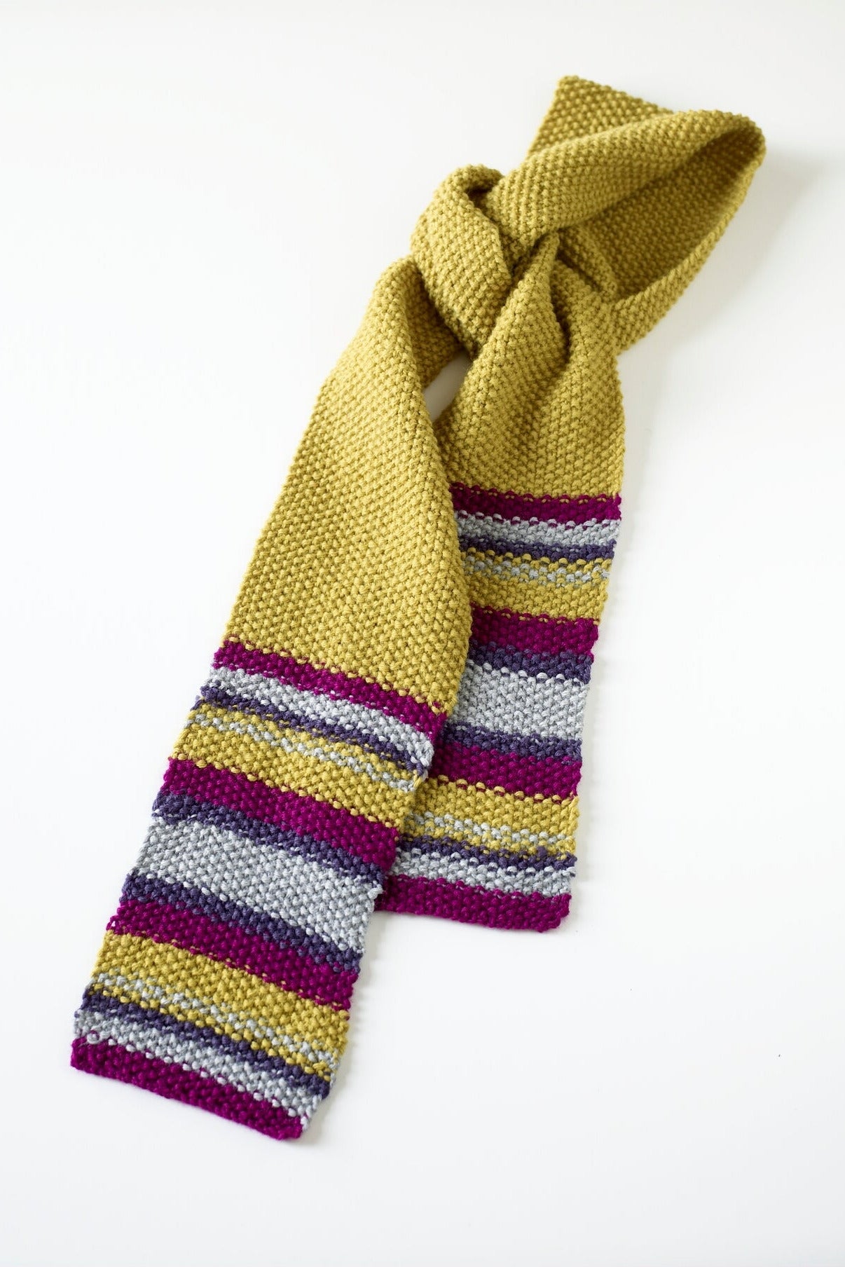 Striped Scarf (Knit) - Version 3 – Lion Brand Yarn