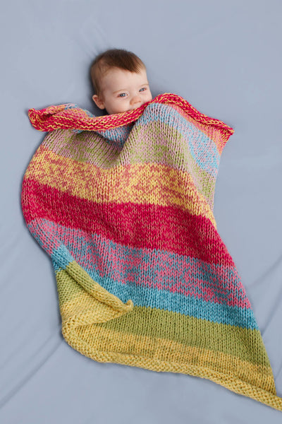 Sunshine Day Baby Throw Pattern (Knit) – Lion Brand Yarn