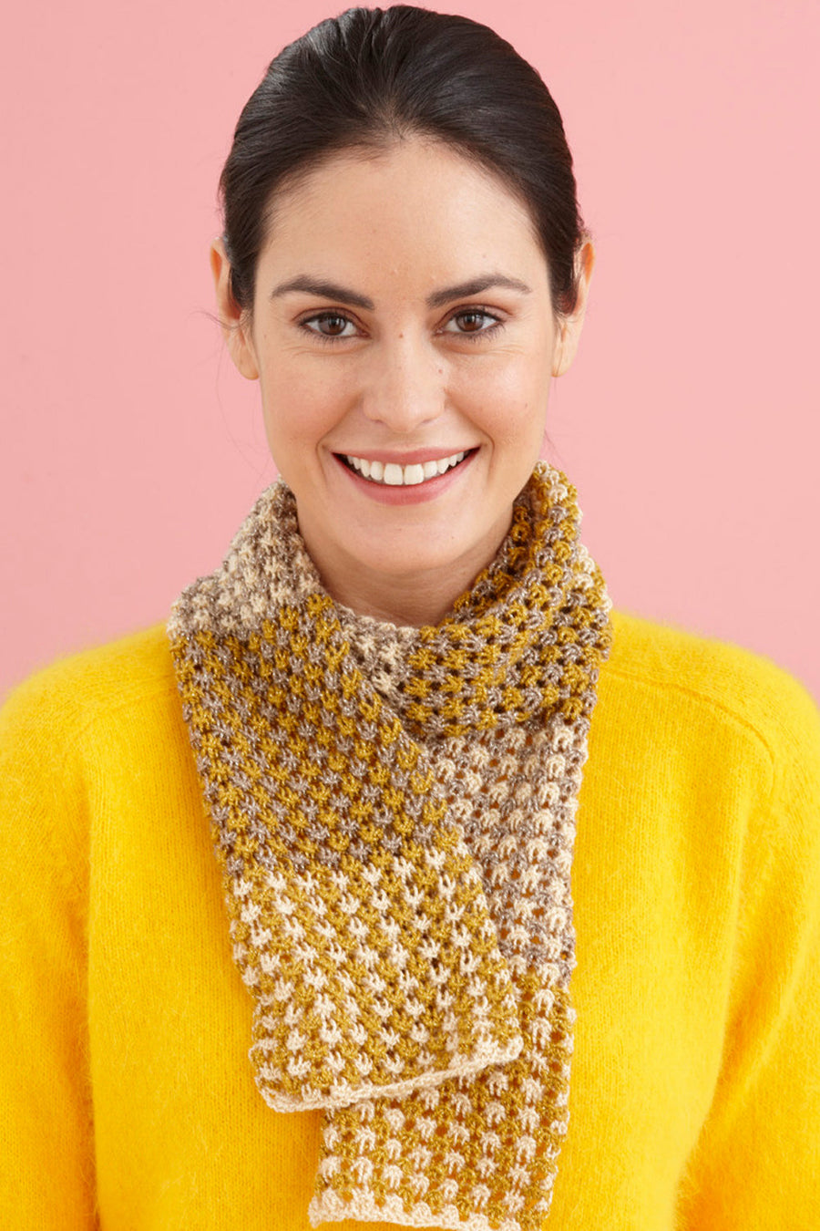 Three Color Scarf Pattern (Knit) - Version 3 – Lion Brand Yarn