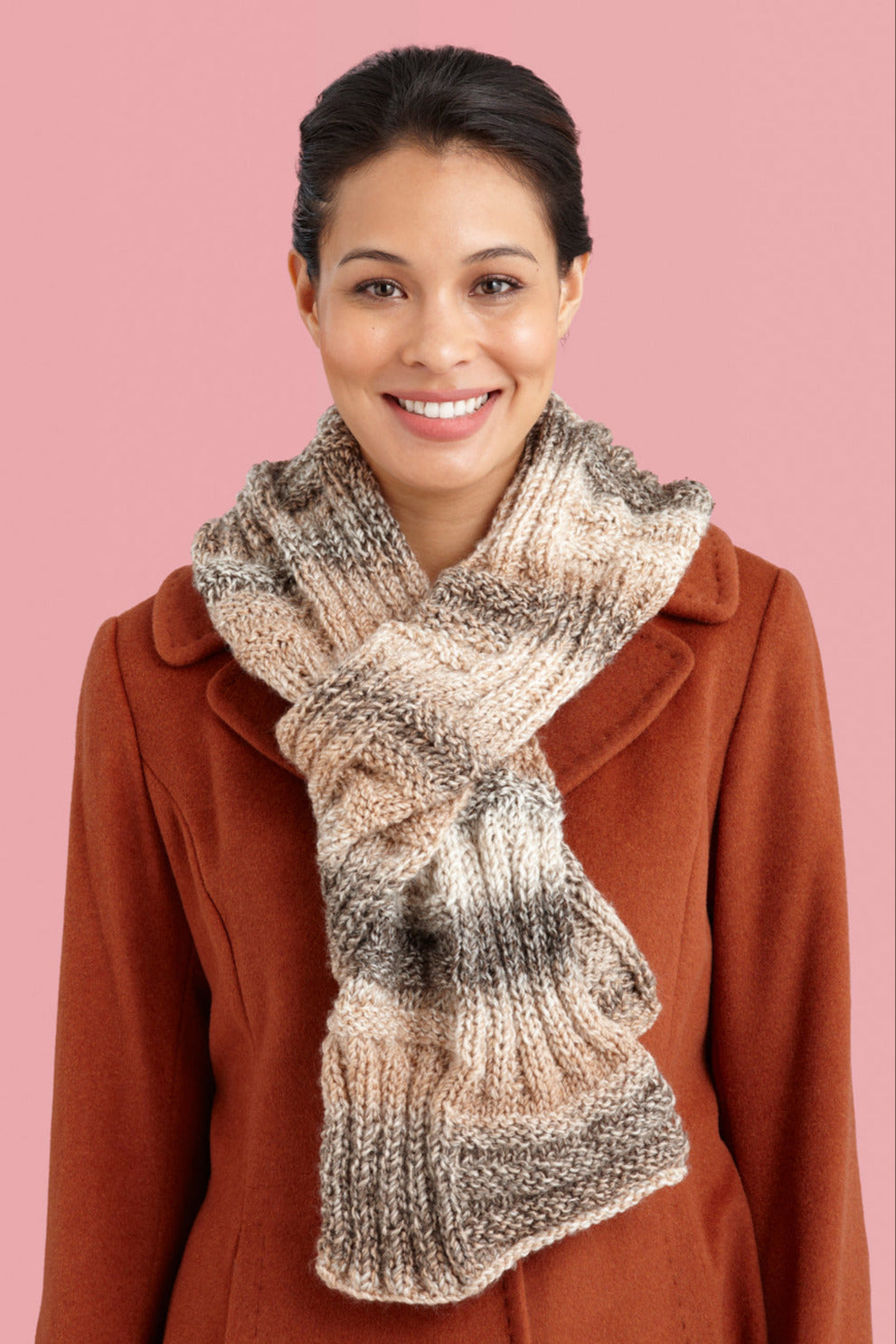 Undulating Rib Scarf Pattern (Knit) – Lion Brand Yarn