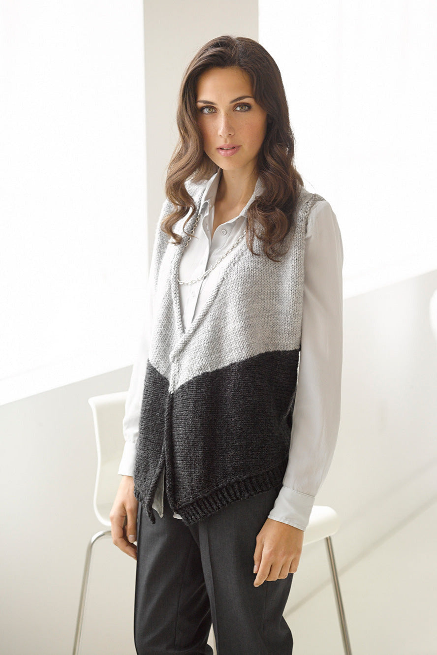 Veranda Vest Pattern (Knit) - Version 1 – Lion Brand Yarn