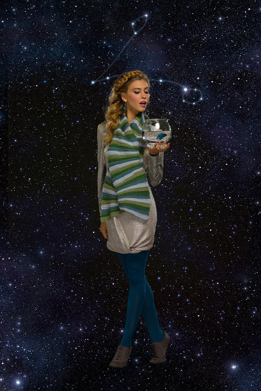 Zodiac Scarf Pisces Pattern (Knit) – Lion Brand Yarn