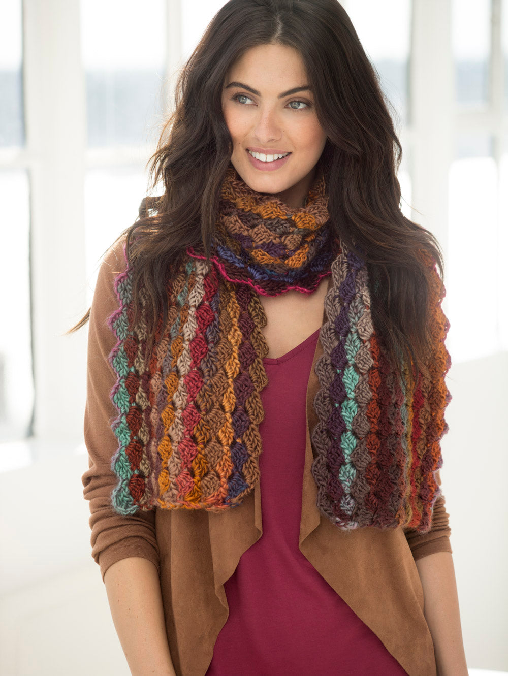 Canyon Ranch Scarf (Crochet) – Lion Brand Yarn
