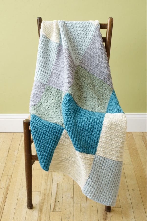 Loom Knit Patchwork Throw Pattern – Lion Brand Yarn
