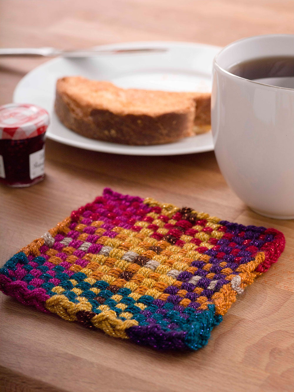 Loom Woven Coasters (Loom-Weave) - Version 5 – Lion Brand Yarn