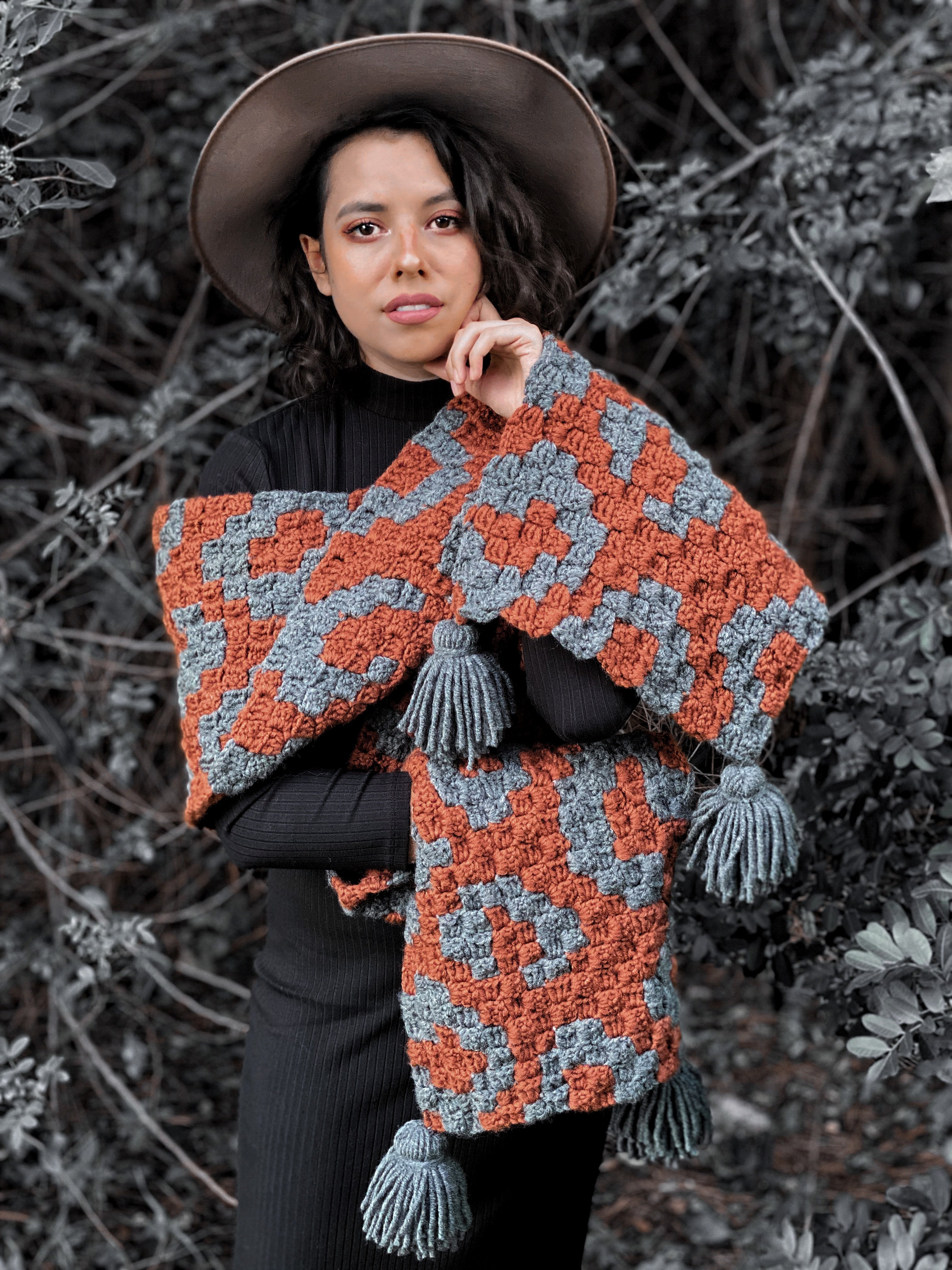 Ocelot Scarf (Crochet) – Lion Brand Yarn