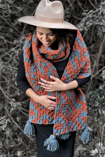 Ocelot Scarf (Crochet) – Lion Brand Yarn