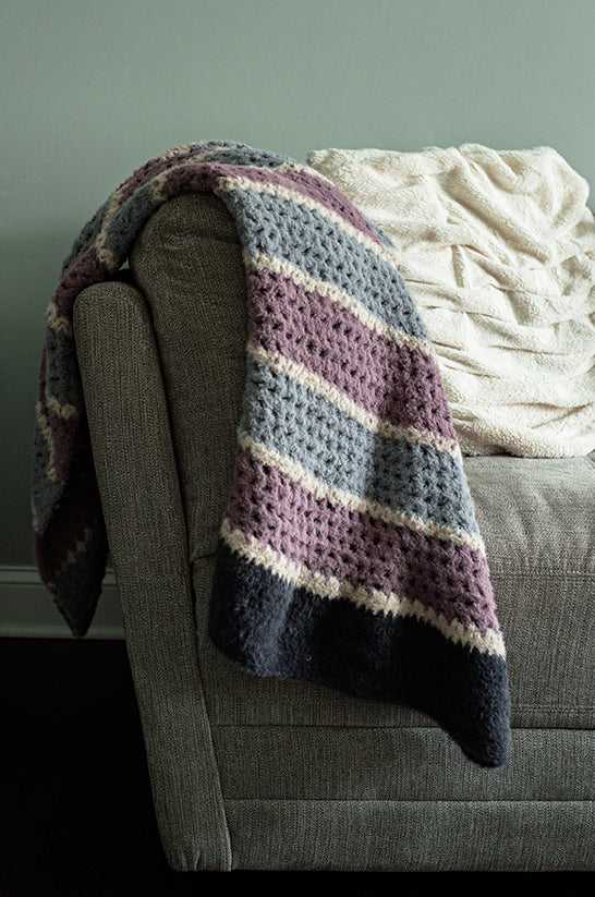 Jasper Striped Blanket (Crochet) – Lion Brand Yarn