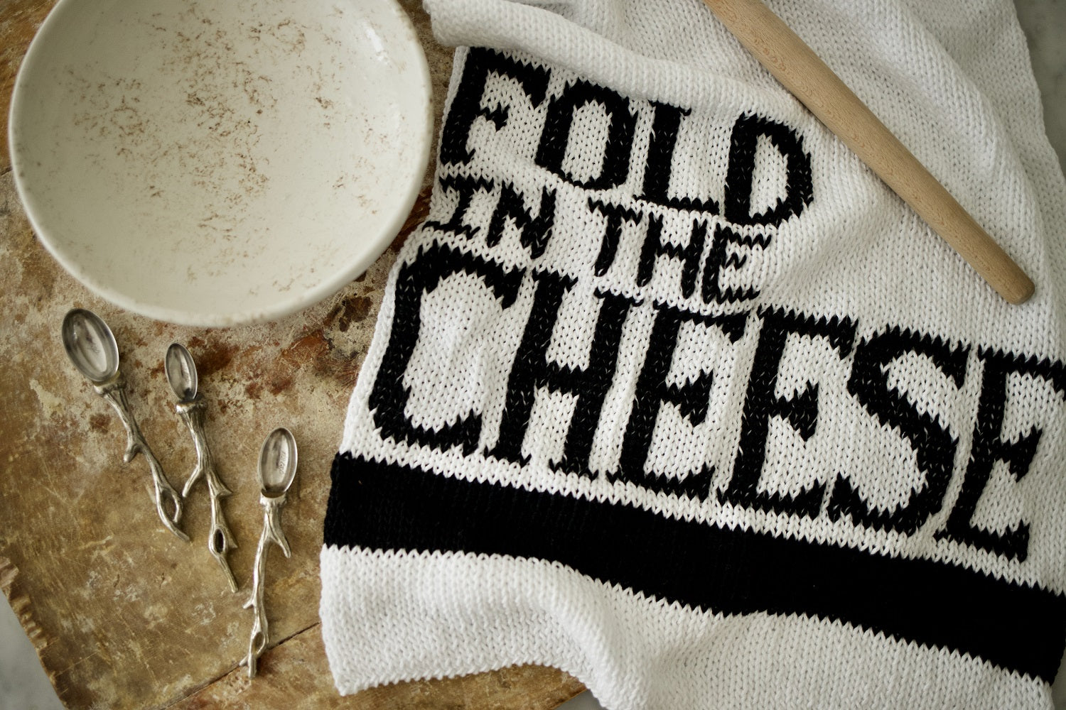 Knit Kit - Fold in the Cheese Dish Towel – Lion Brand Yarn