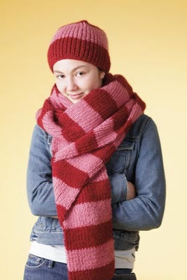 Machine Knit Bold Strip Scarf Pattern (Machine) – Lion Brand Yarn