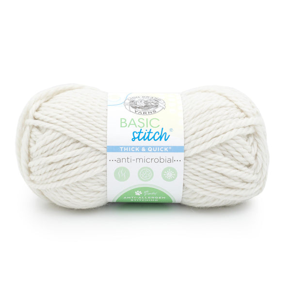 Basic Stitch® Anti-Microbial Thick & Quick® Yarn - Discontinued – Lion ...