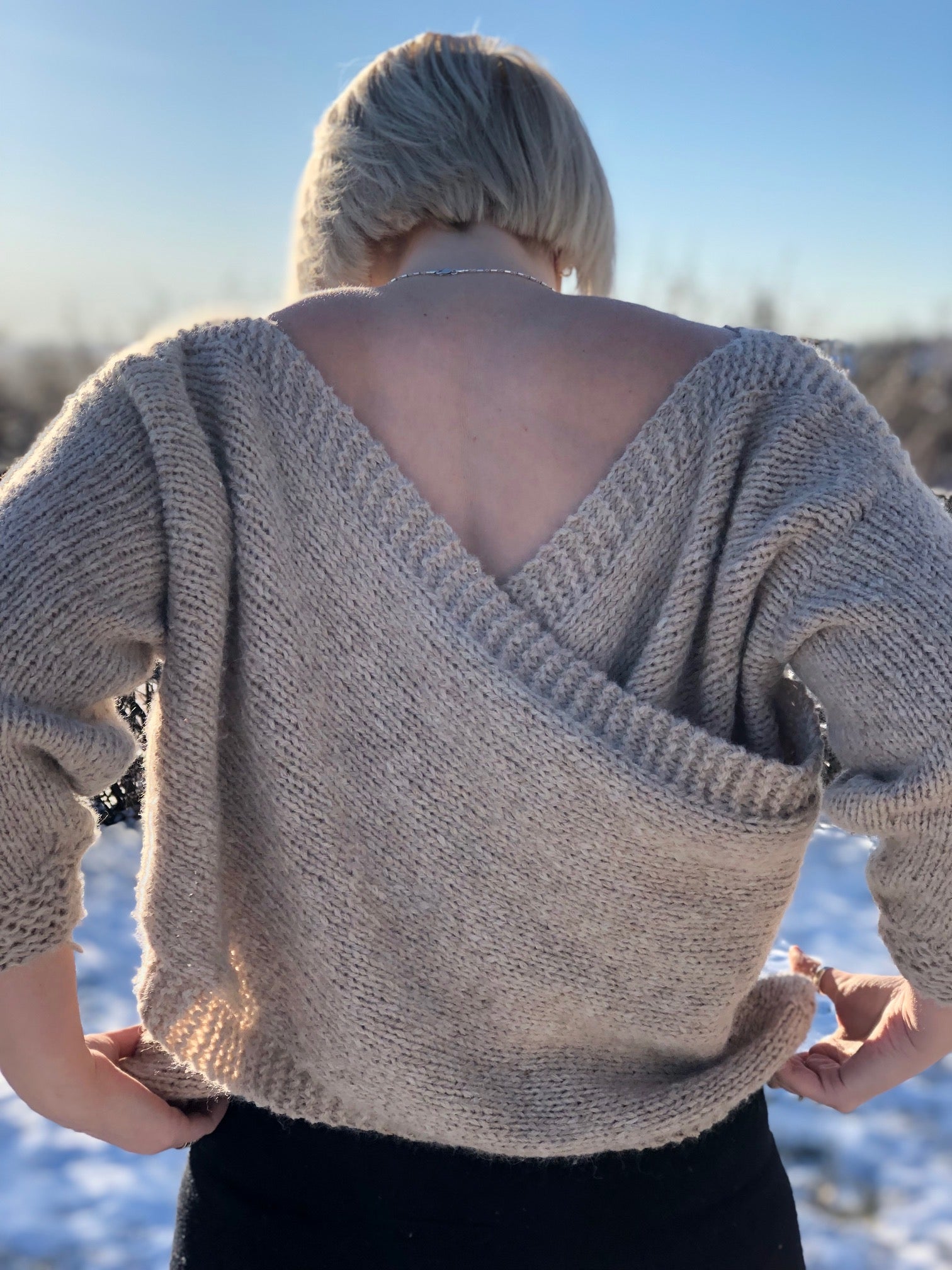 Knit Kit - Cross Back Sweater – Lion Brand Yarn