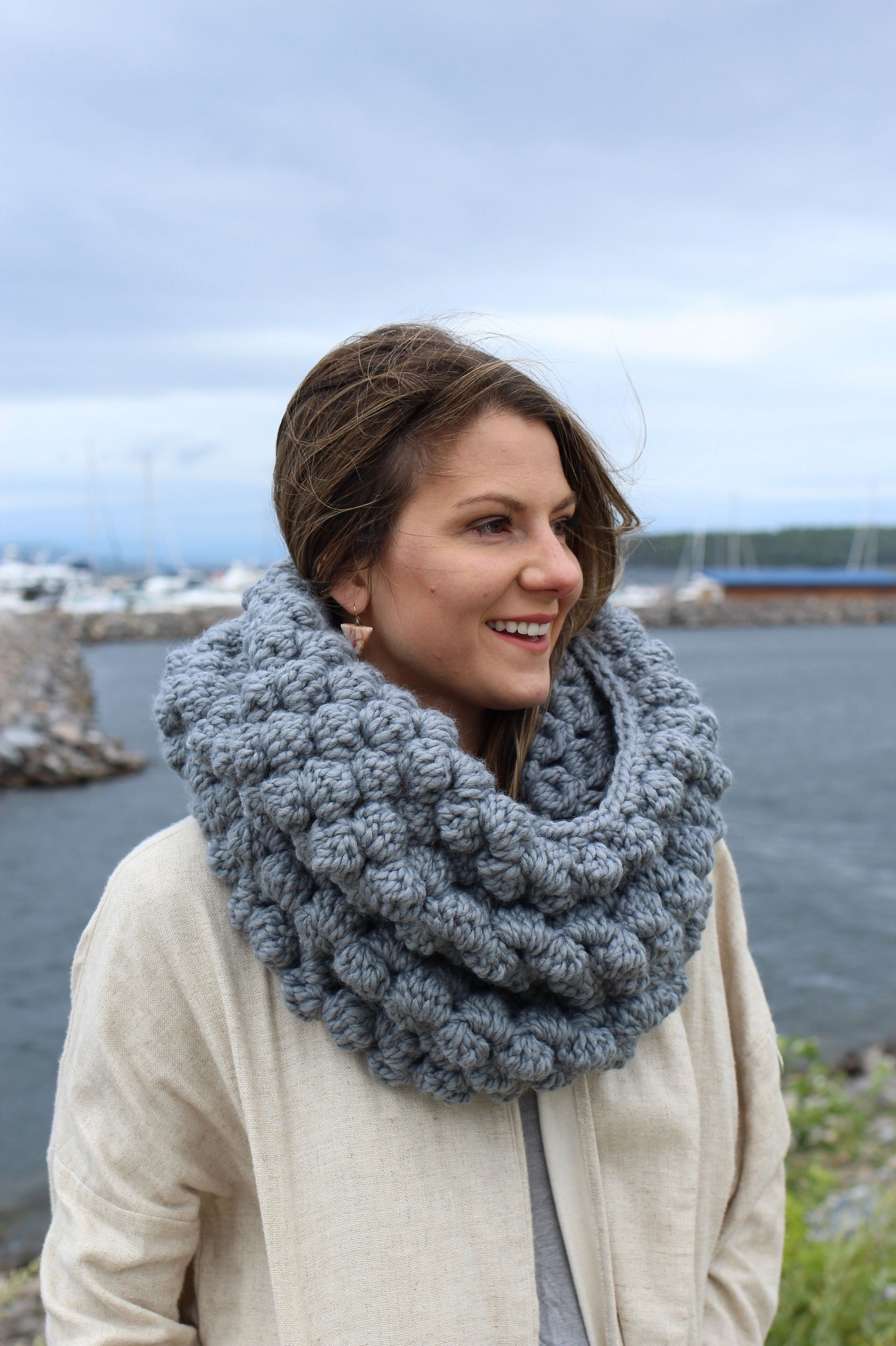 Crochet Kit - Cumulus Cowl – Lion Brand Yarn