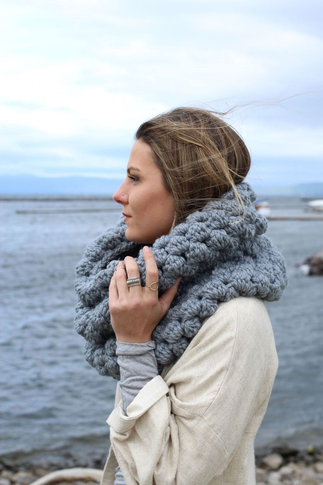 Crochet Kit - Cumulus Cowl – Lion Brand Yarn