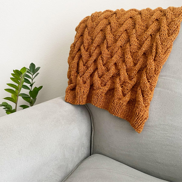 Knit Kit - Cable to Cradle Baby Blankie – Lion Brand Yarn