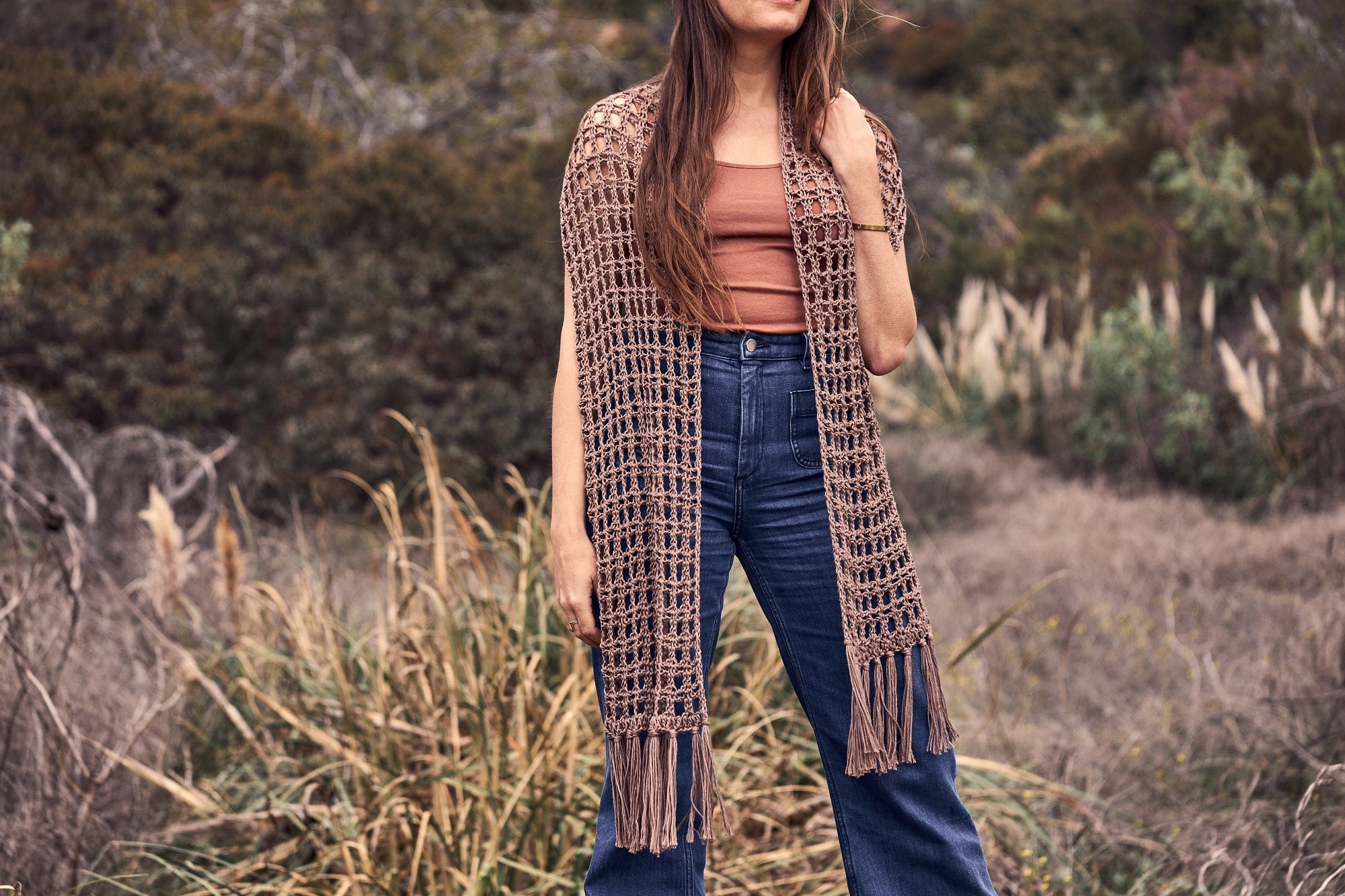 Crochet Kit - Ranger Fringe Scarf – Lion Brand Yarn