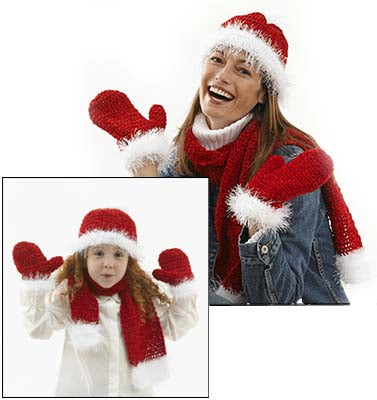 Santa Claus Scarf Pattern (Crochet) – Lion Brand Yarn